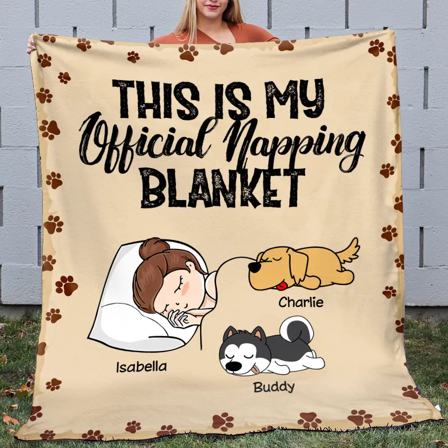 My Official Napping Blanket Personalized Blanket B-NB2168 — CUSTOMA2Z